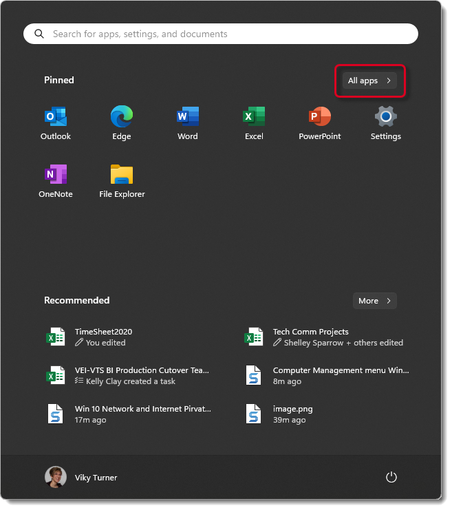 Create a service user account (VUE Wrapper account) - workgroup