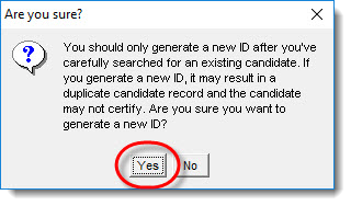 Create a candidate account