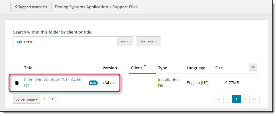 Download palm vein driver