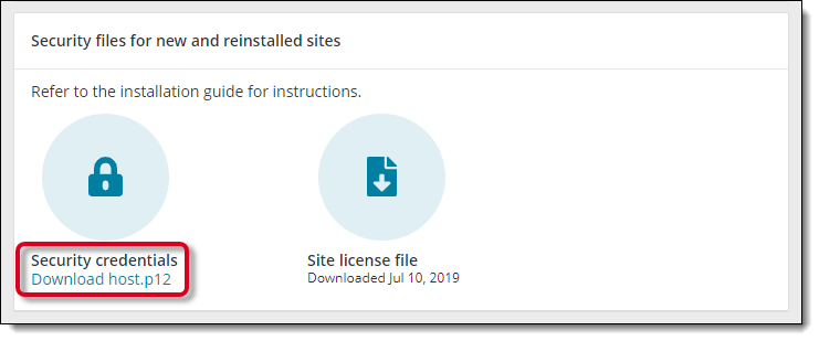 Install security credentials - workgroup