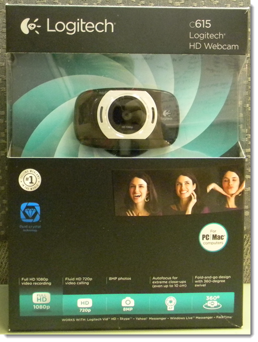 Install the Logitech camera software and hardware