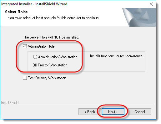 Install the proctor workstation software