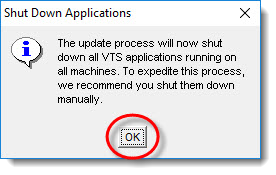 Start manual update - stand-alone