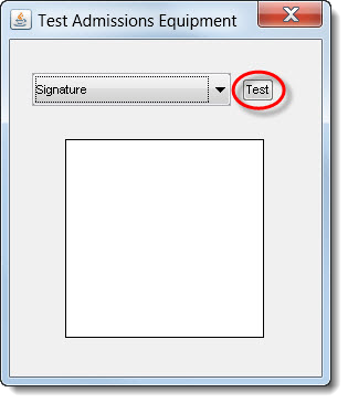 Connect and test the signature device