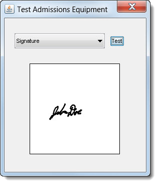 Connect and test the signature device