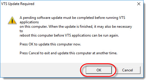 Start manual update - stand-alone