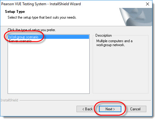 Install VTS on workgroup server