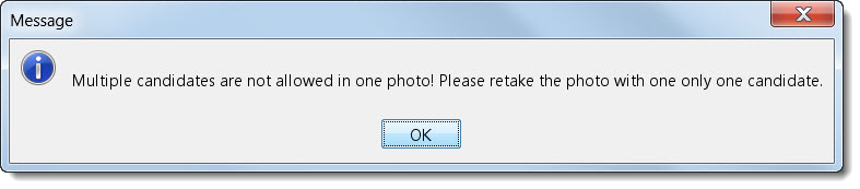 Test and align the admissions camera - candidate